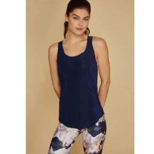 Onzie | Tops | Onzie Navy Glossy Flow Tank | Poshmark